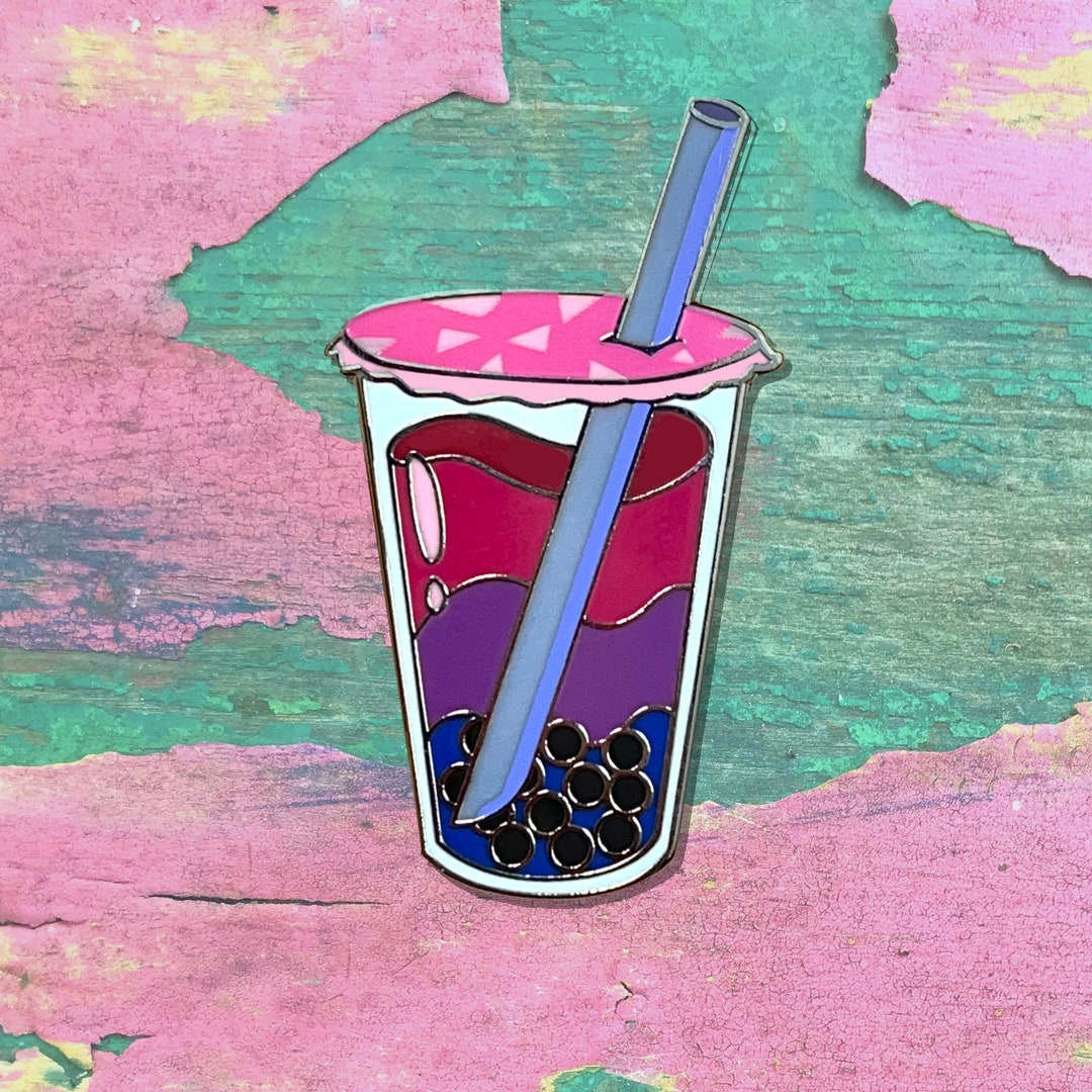 Bisexual Pride Boba Pin - Etsy
