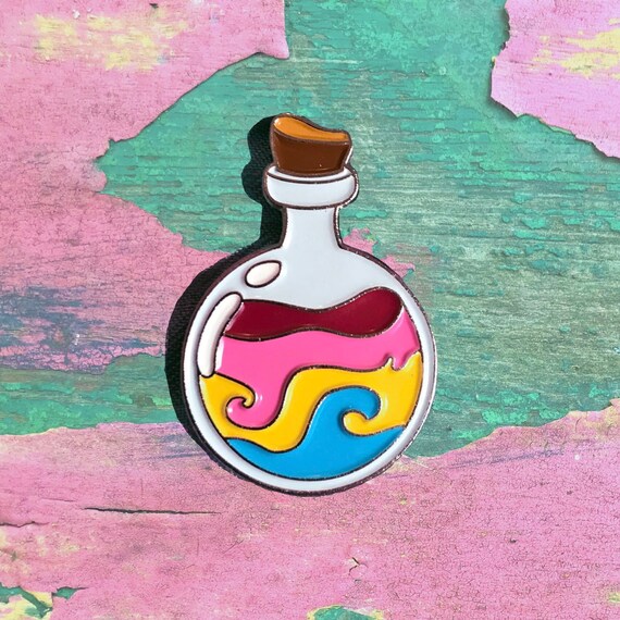 Pansexual Pride Potion Pin | Etsy