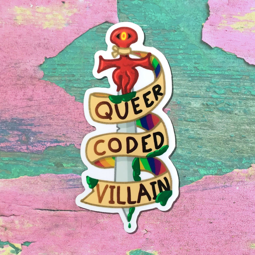 Queer Coded Villain Sticker - Etsy
