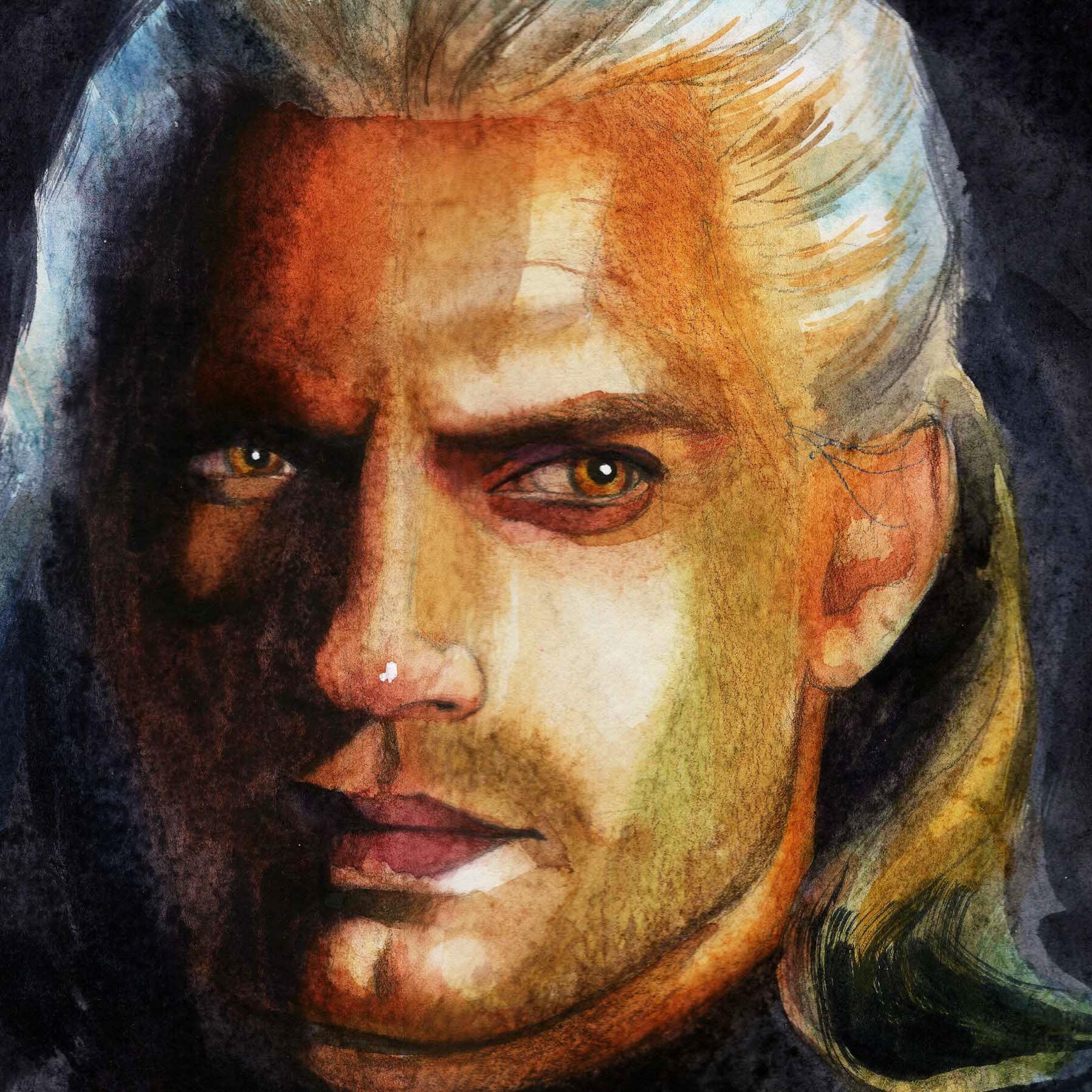 The Witcher Painting Geralt of Rivia Original Art Witcher Fan Art - Etsy