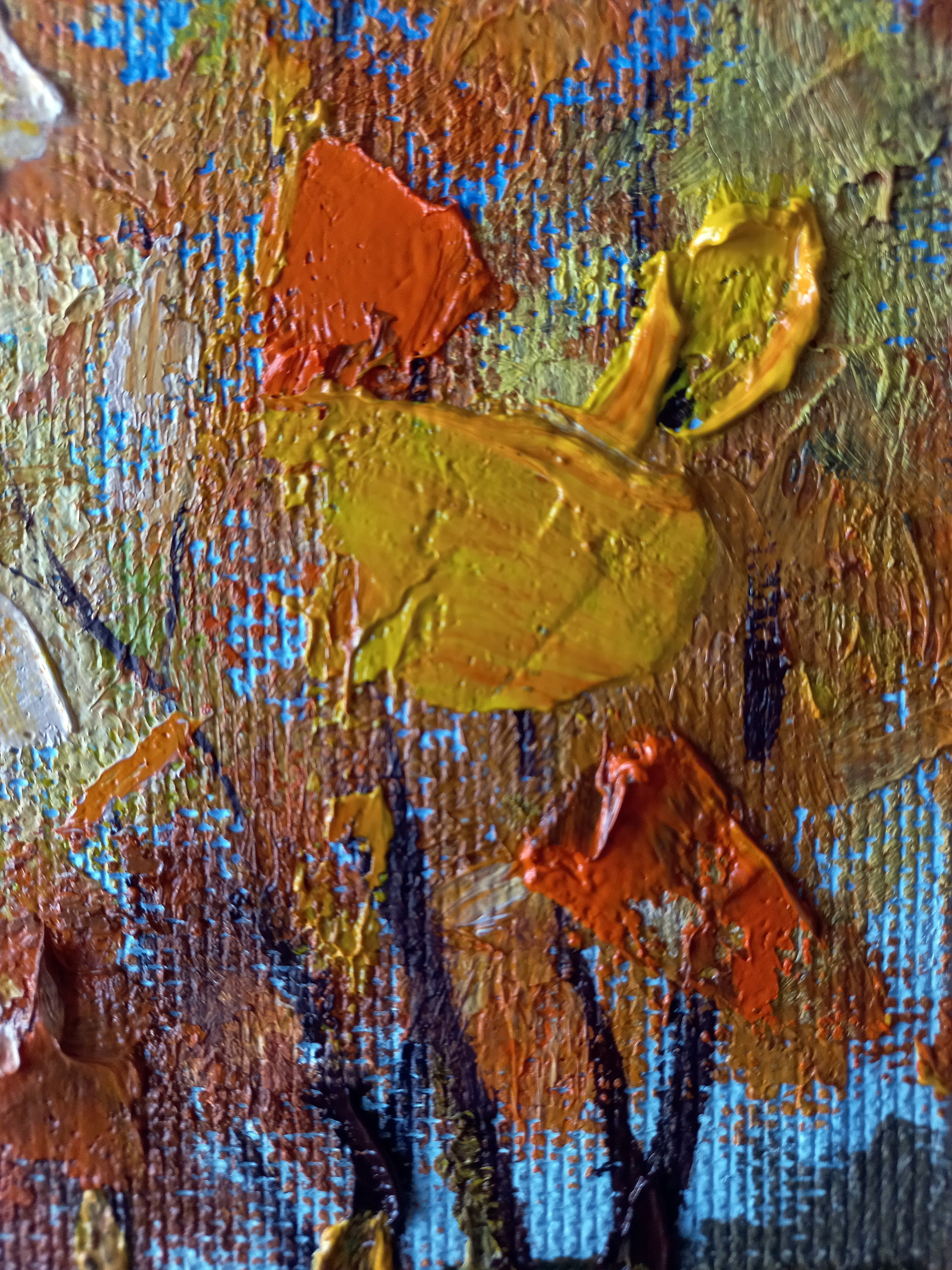 Wisconsin Painting Landscape Original Art Autumn Trees Artwork 5x7 Fall ...