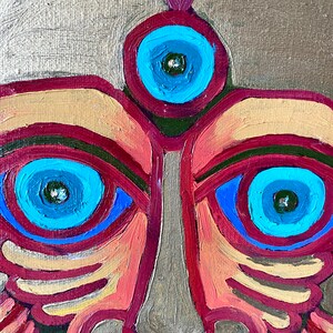 Mystical Face Painting Original Icon Style Religious Artwork Interior ...