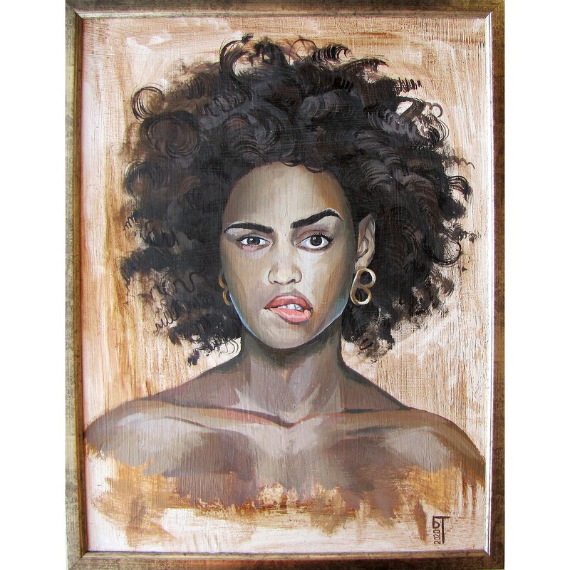 Afro Painting - Etsy