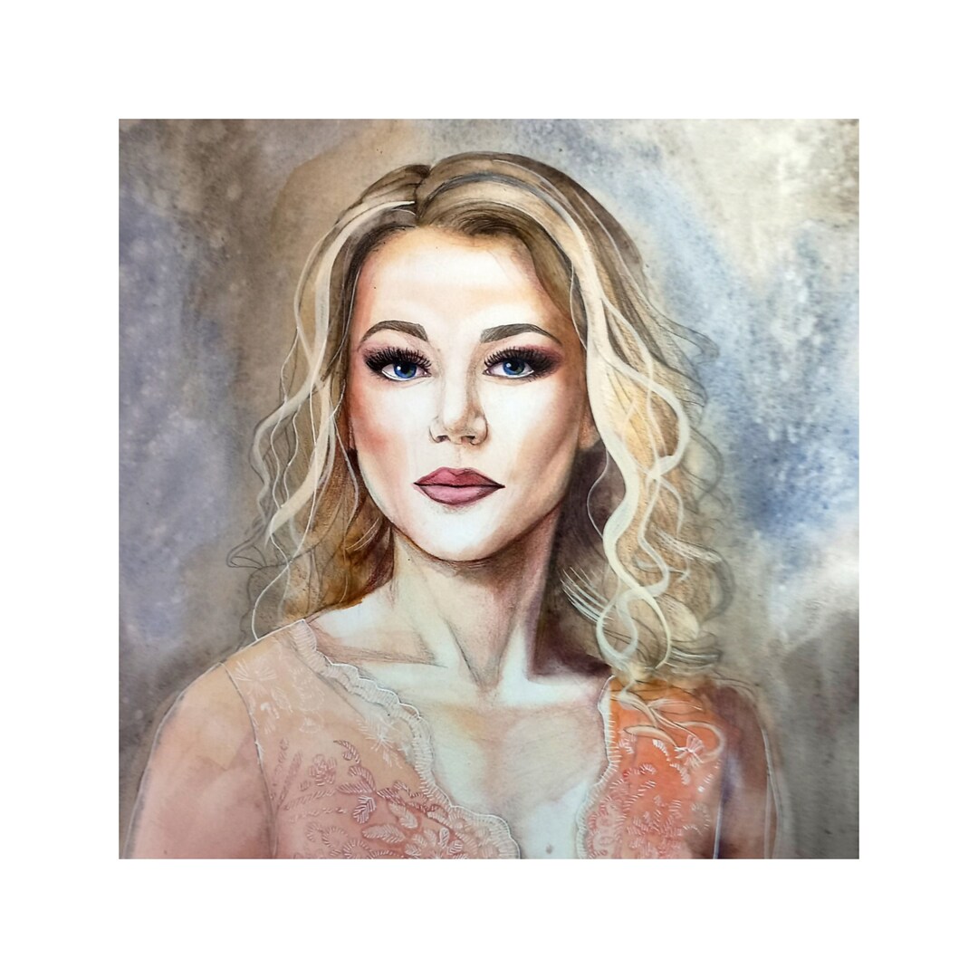 Portrait Painting to Order Watercolor Original Art Custom - Etsy
