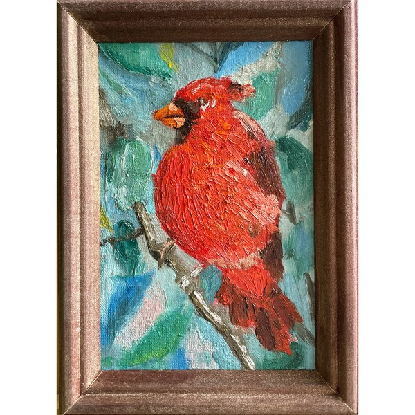 Cardinal Painting - Etsy