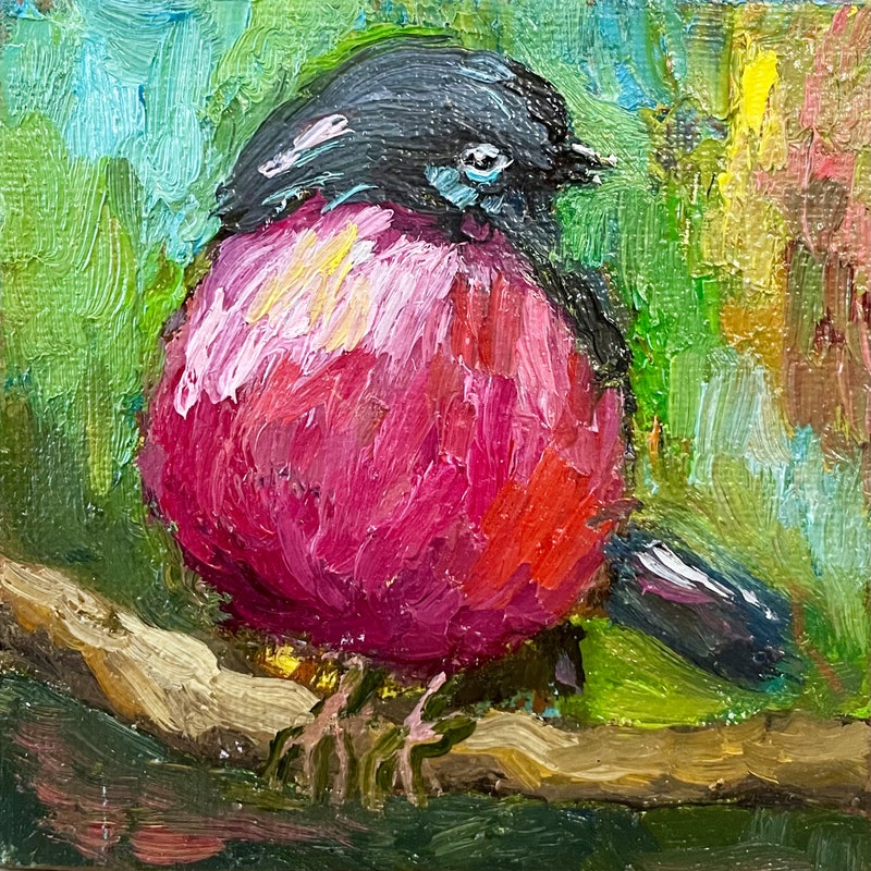 Robin Painting - Etsy