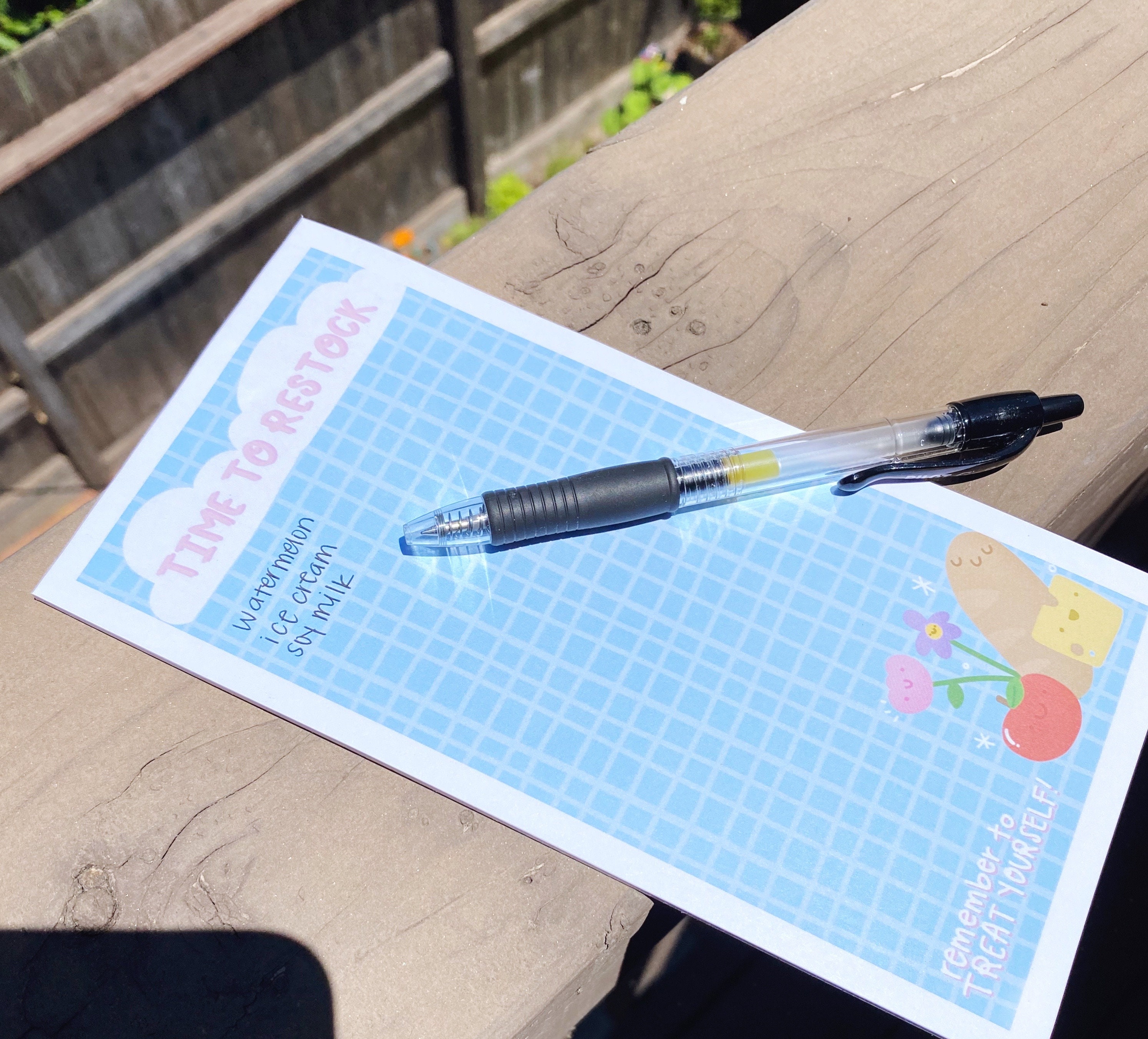 Sweet Note Sticky Notepad — Peanutprintz