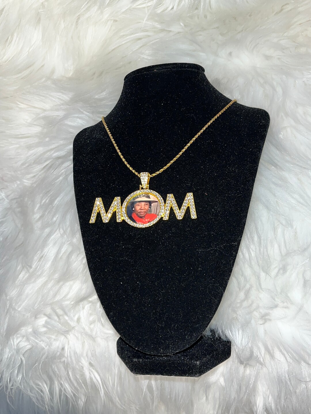 Mom Necklace, Family Photo Gift, Custom Photo Necklace, RIP Chain, I ...