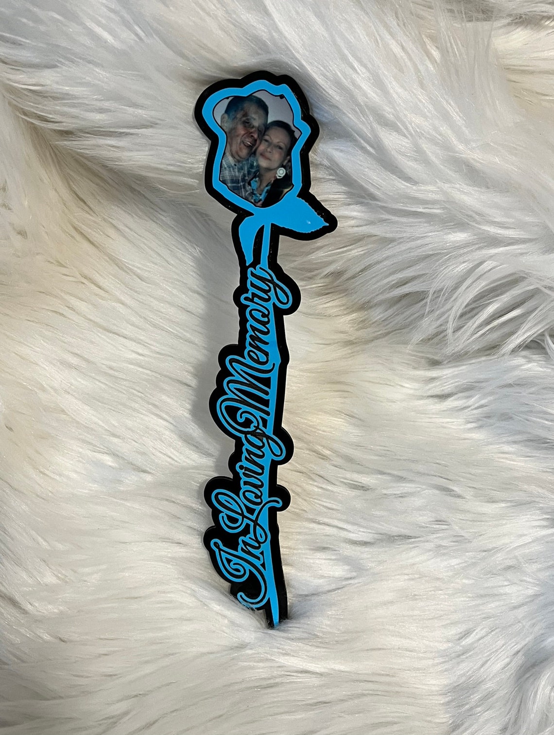 In Loving Memory Flower Personalized Rose Memorial Keepsake - Etsy