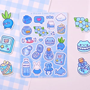 Colour Series | Matte Sticker Sheet - Cute Stationary - Kawaii Sticker ...
