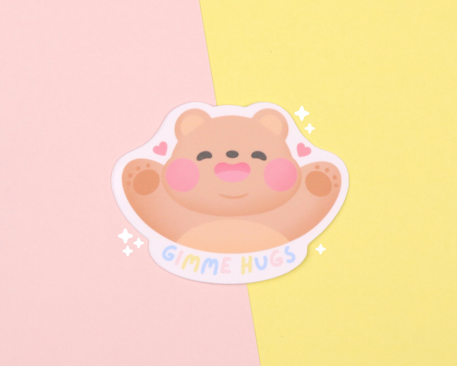 Gomi Bear Stickers | Glossy Vinyl Sticker Flakes - Cute Glossy Sticker ...