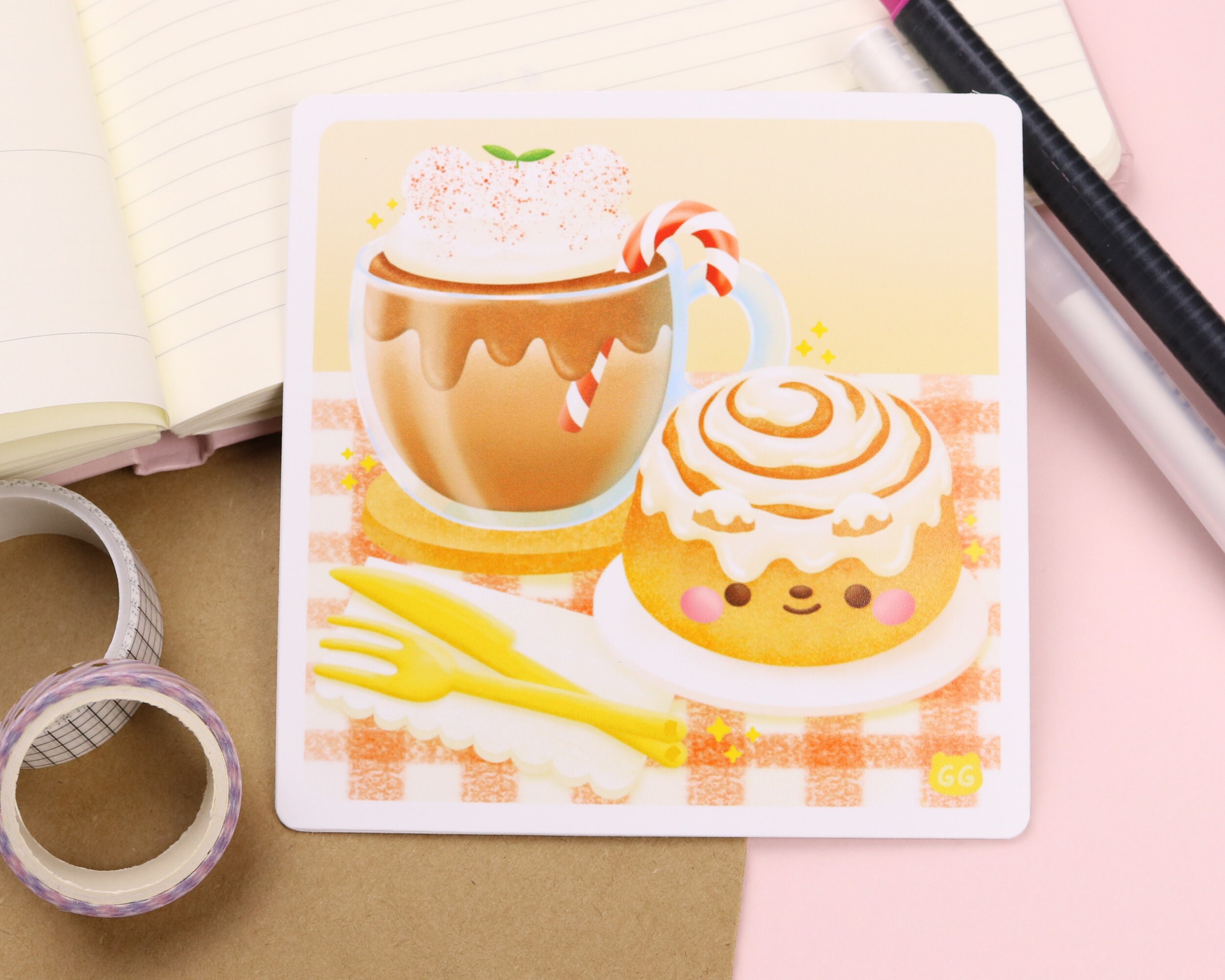 Gomi Cozy Snack Art Print Cute Art Print Aesthetic Art - Etsy