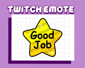 Yikes Twitch Emote/ Gold Star Twitch Emote/ Twitch Emote/ Streamer ...