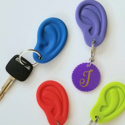 Ear Shaped Keychain Audiology Gifts Customized Ear Keychain - Etsy