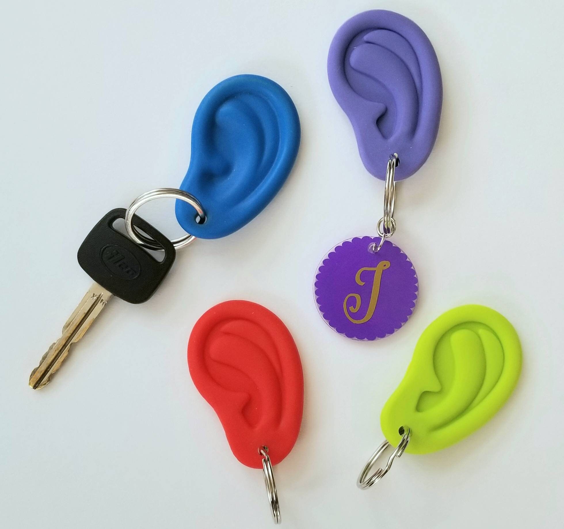 Ear Shaped Keychain Audiology Gifts Customized Ear Keychain - Etsy