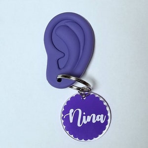 Ear Shaped Keychain Audiology Gifts Customized Ear Keychain | Etsy