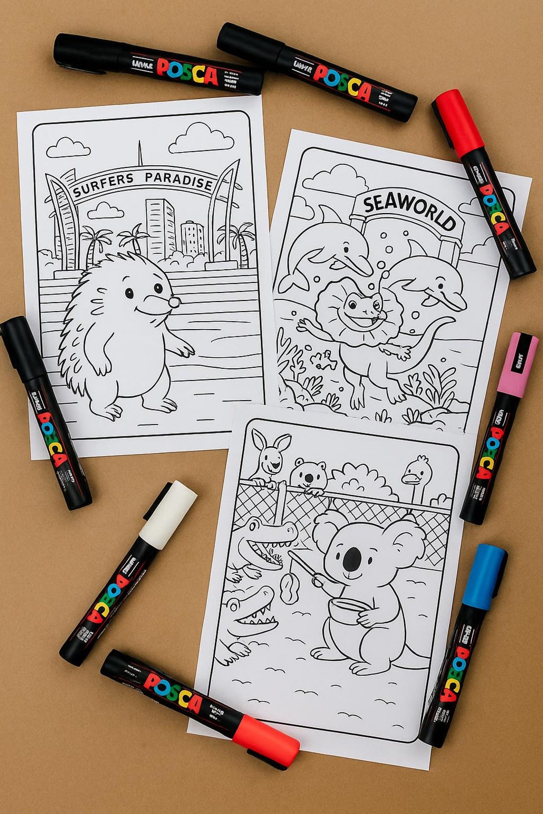 Queensland Aussie Animal Colouring Pages | Cute Australian Animals for ...