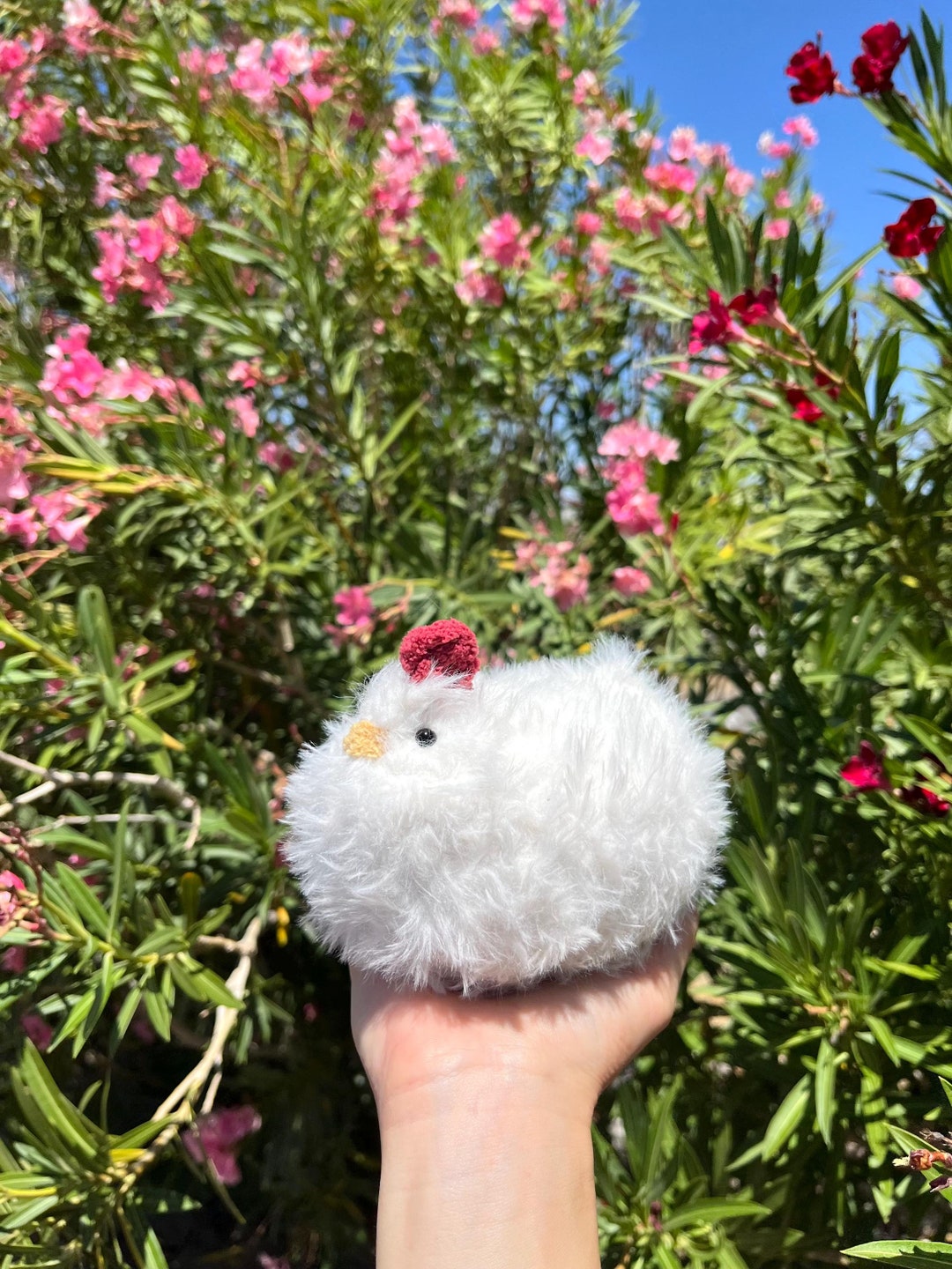 Crochet Chicken, Chicken Plushie, White Chicken Plush, Chicken Inspired ...