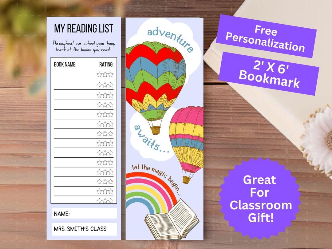 Reading List Bookmark, Teacher Bookmark, Classroom, Reading Log ...