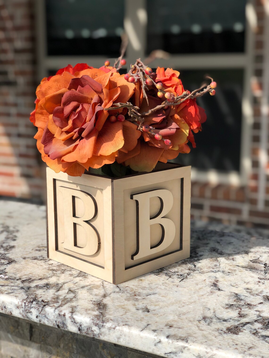 6 Inch Baby Block Letters 1 Block Large Wooden Alphabet - Etsy