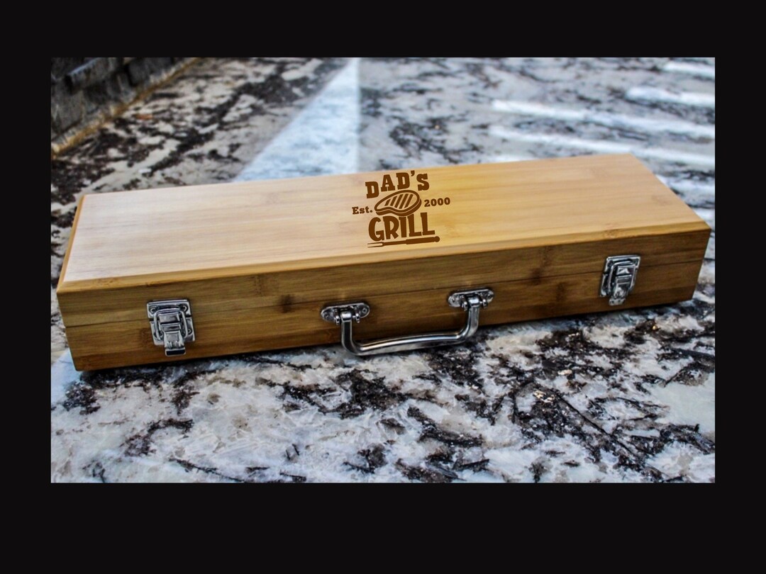 Personalized BBQ Set | Grill Gift Set | BBQ Grilling Tools | Barbecue ...