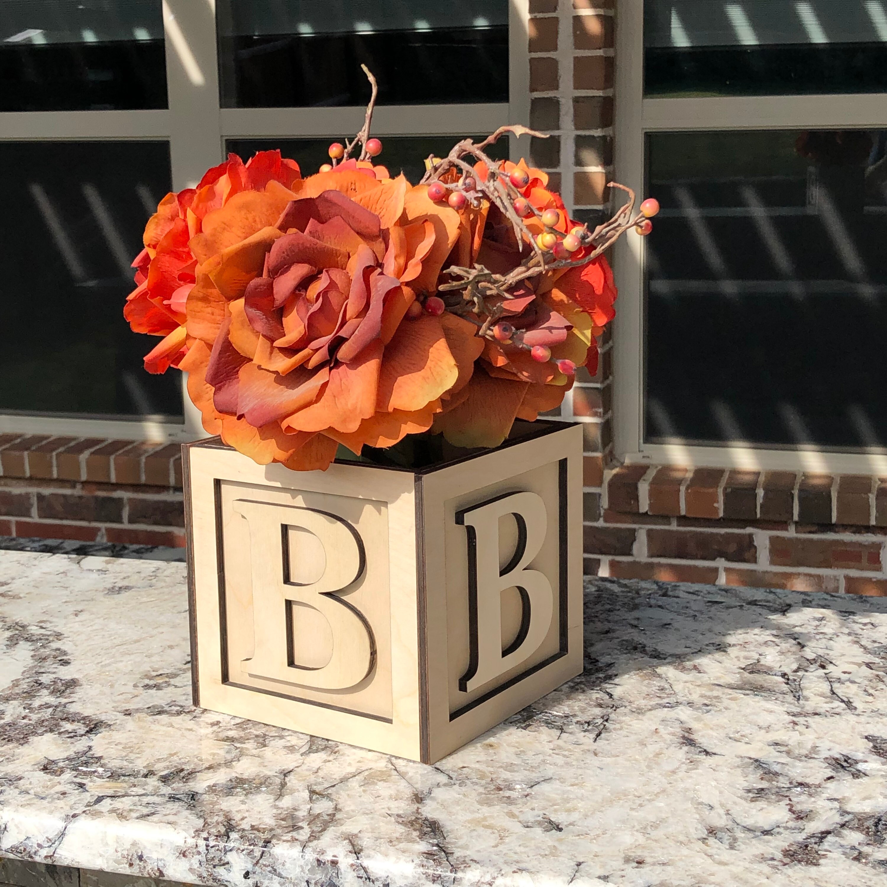 8 Inch Baby Block Letters 1 Block Large Wooden Alphabet - Etsy