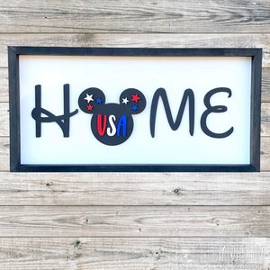 DIY KIT Mickey Mouse Inspired Home Sign, Interchangeable Mouse Heads ...