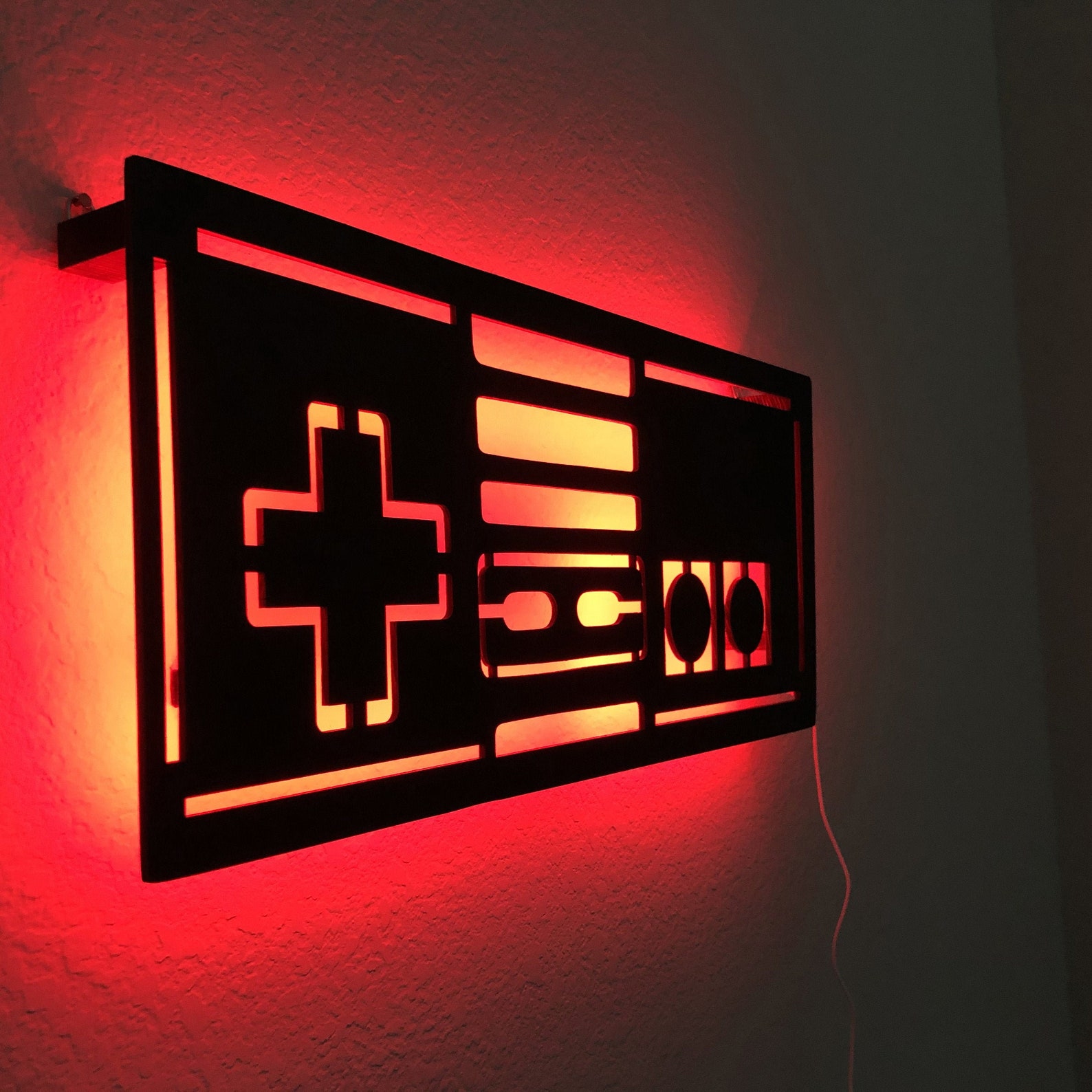 Large LED Nostalgic Nintendo Inspired Game Controller Sign for - Etsy