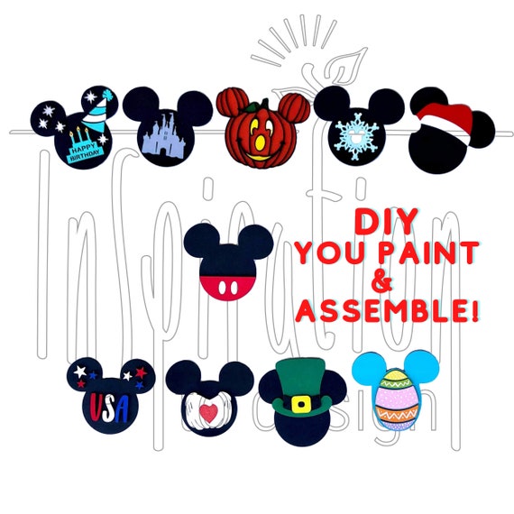 DIY HEADS ONLY Mickey Mouse Inspired Over 20 Heads to - Etsy