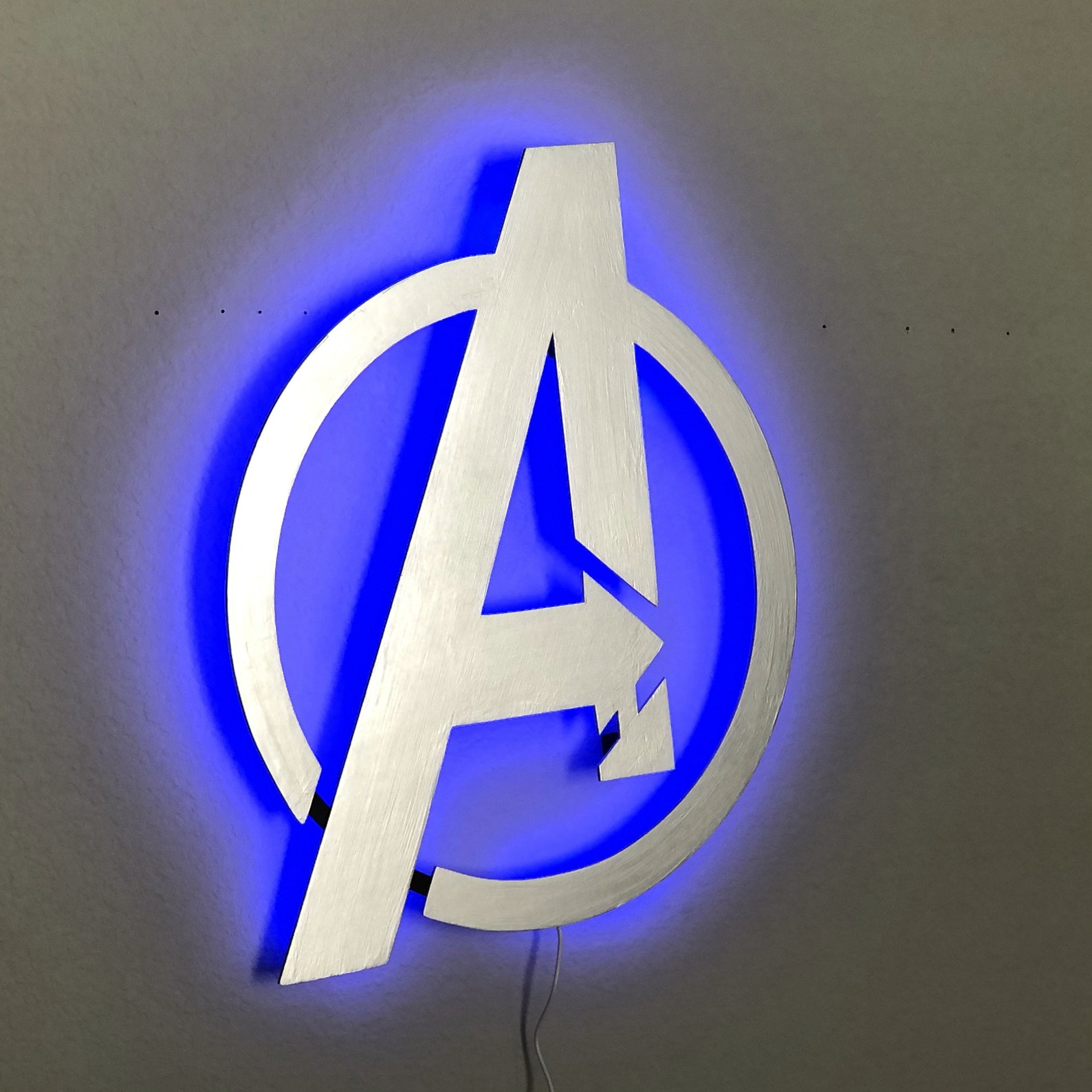 Large LED Avengers Inspired Sign for Movie Lovers Birthday | Etsy