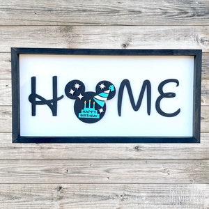 DIY KIT Mickey Mouse Inspired Home Sign, Interchangeable Mouse Heads ...