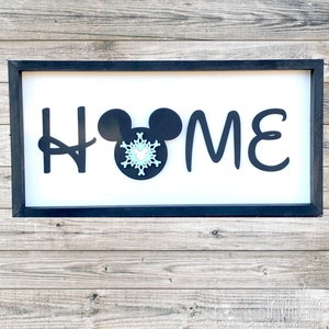 DIY KIT Mickey Mouse Inspired Home Sign, Interchangeable Mouse Heads ...