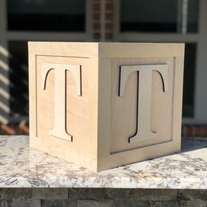 10 Inch Baby Block Letters 1 Block Large Wooden Alphabet Block Large ...