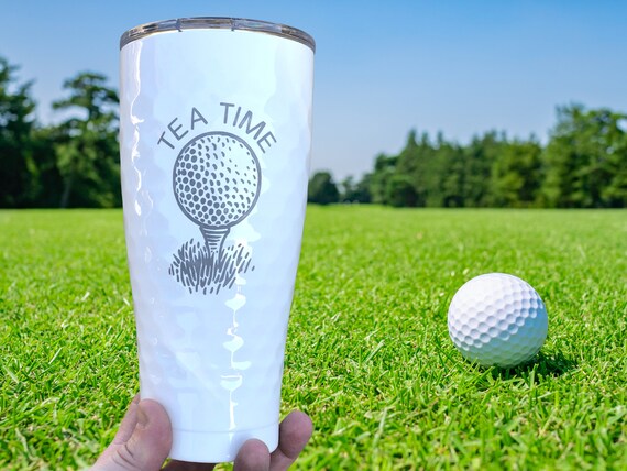 Personalized / Engraved Tea Time Golf Tumbler Fathers Day - Etsy