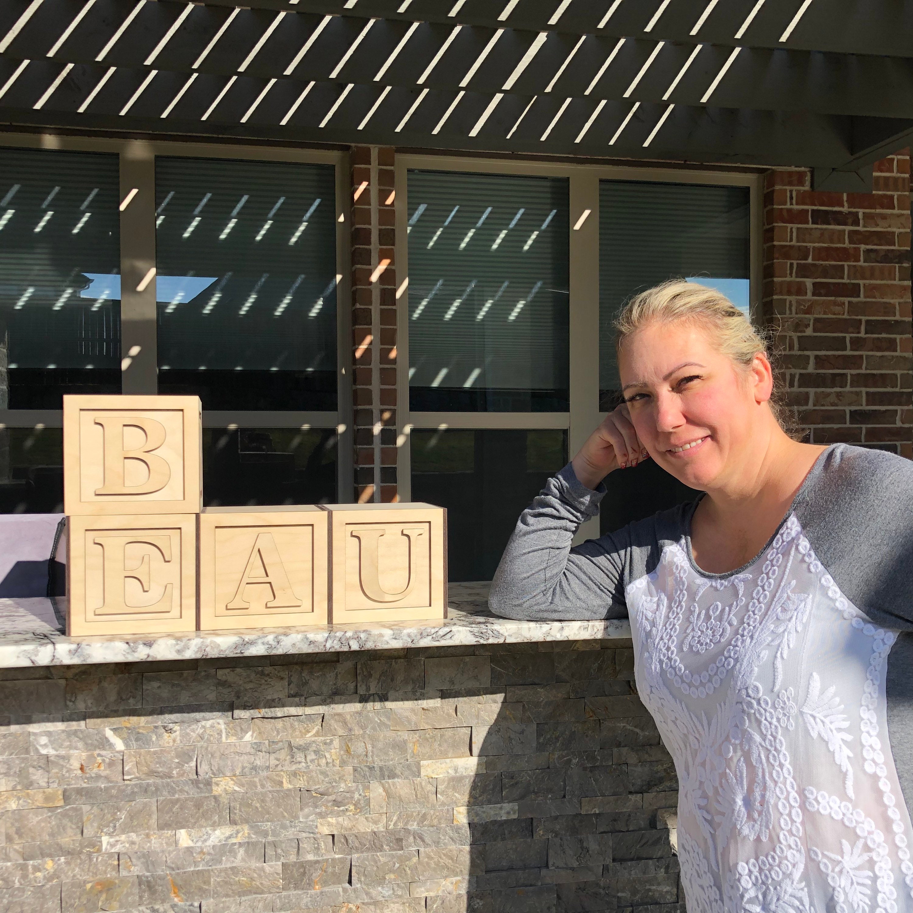 6 Inch Baby Block Letters 1 Block Large Wooden Alphabet - Etsy