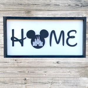 DIY KIT Mickey Mouse Inspired Home Sign, Interchangeable Mouse Heads ...