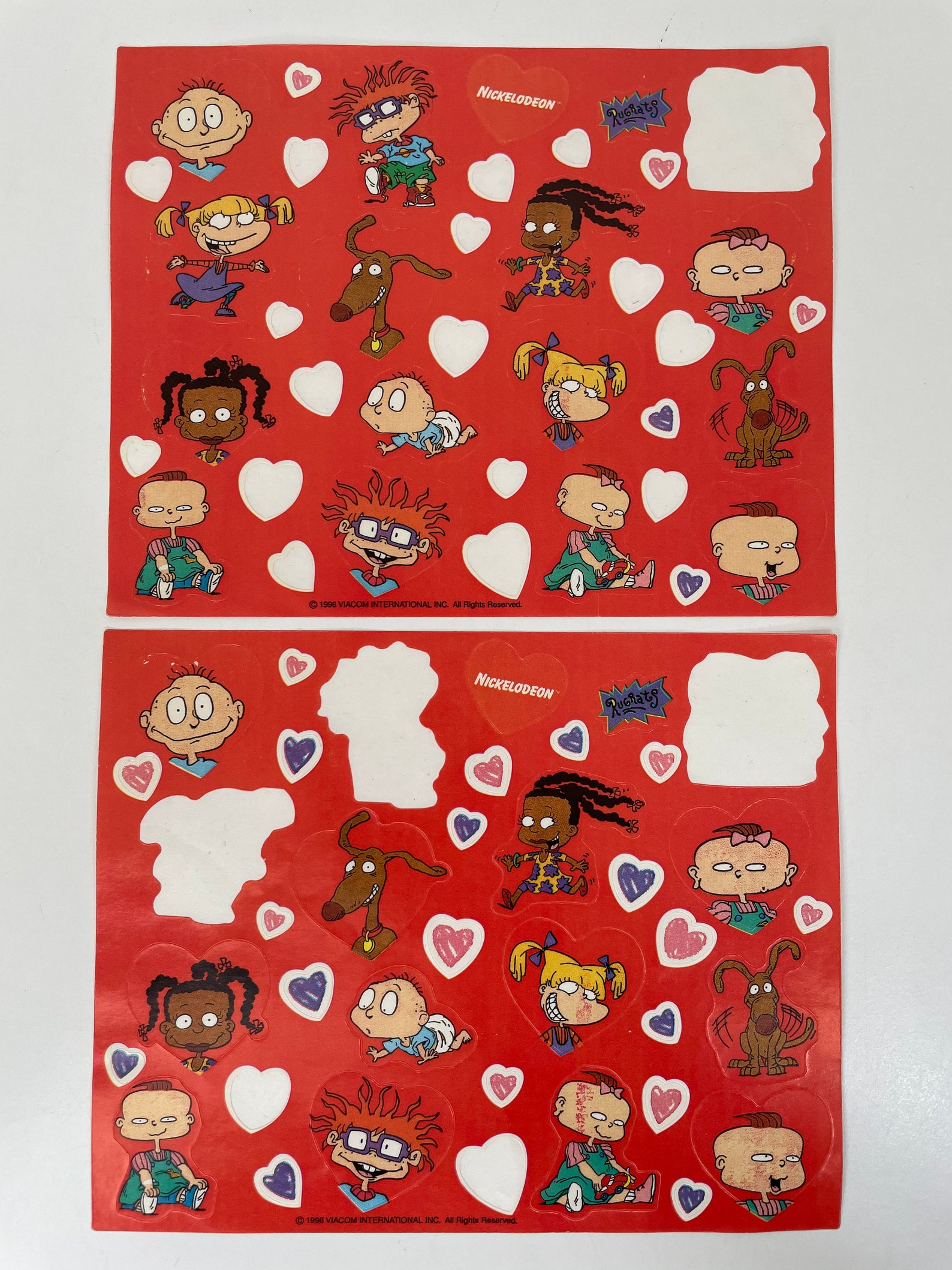 Vintage Rugrats Stickers Nickelodeon 1991 Viacom 2 Sheets - Etsy