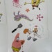 Vintage Spongebob Squarepants Stickers Nickelodeon 2001 Viacom Sheets ...