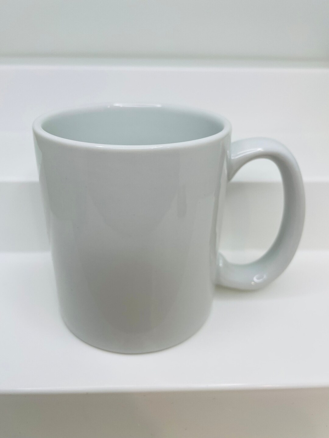 Oneida Diner Style Coffee Mug Set of 2 Bright White Restaurant Cup 10oz ...