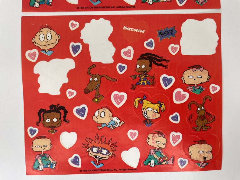 Vintage Rugrats Stickers Nickelodeon 1991 Viacom 2 Sheets - Etsy