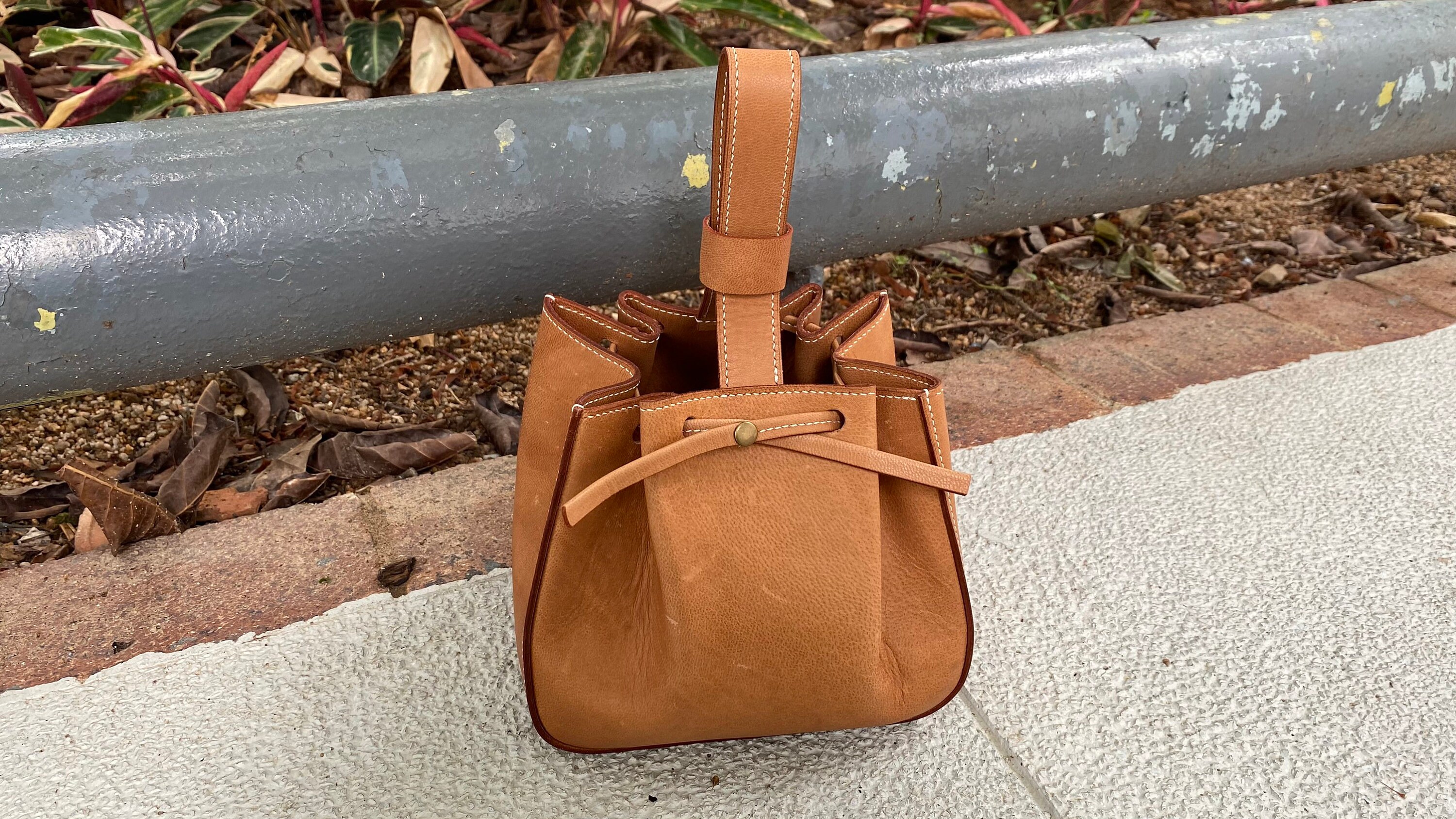 PDF Pattern Dumpling Clutch Bag Leather DIY Leather - Etsy