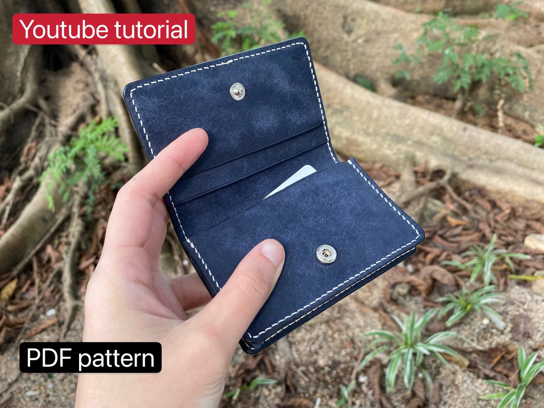 PDF Pattern Card Holder - Card Wallet - Minimalist - Leather DIY ...