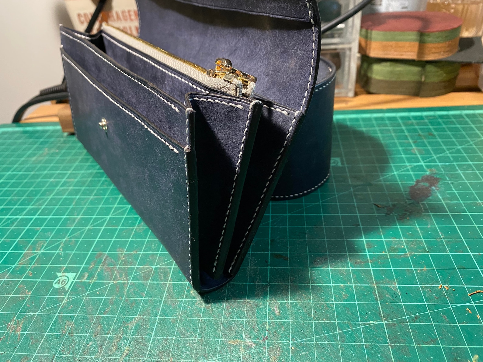 PDF Pattern Leather Long Wallet Flap Wallet Leather DIY | Etsy