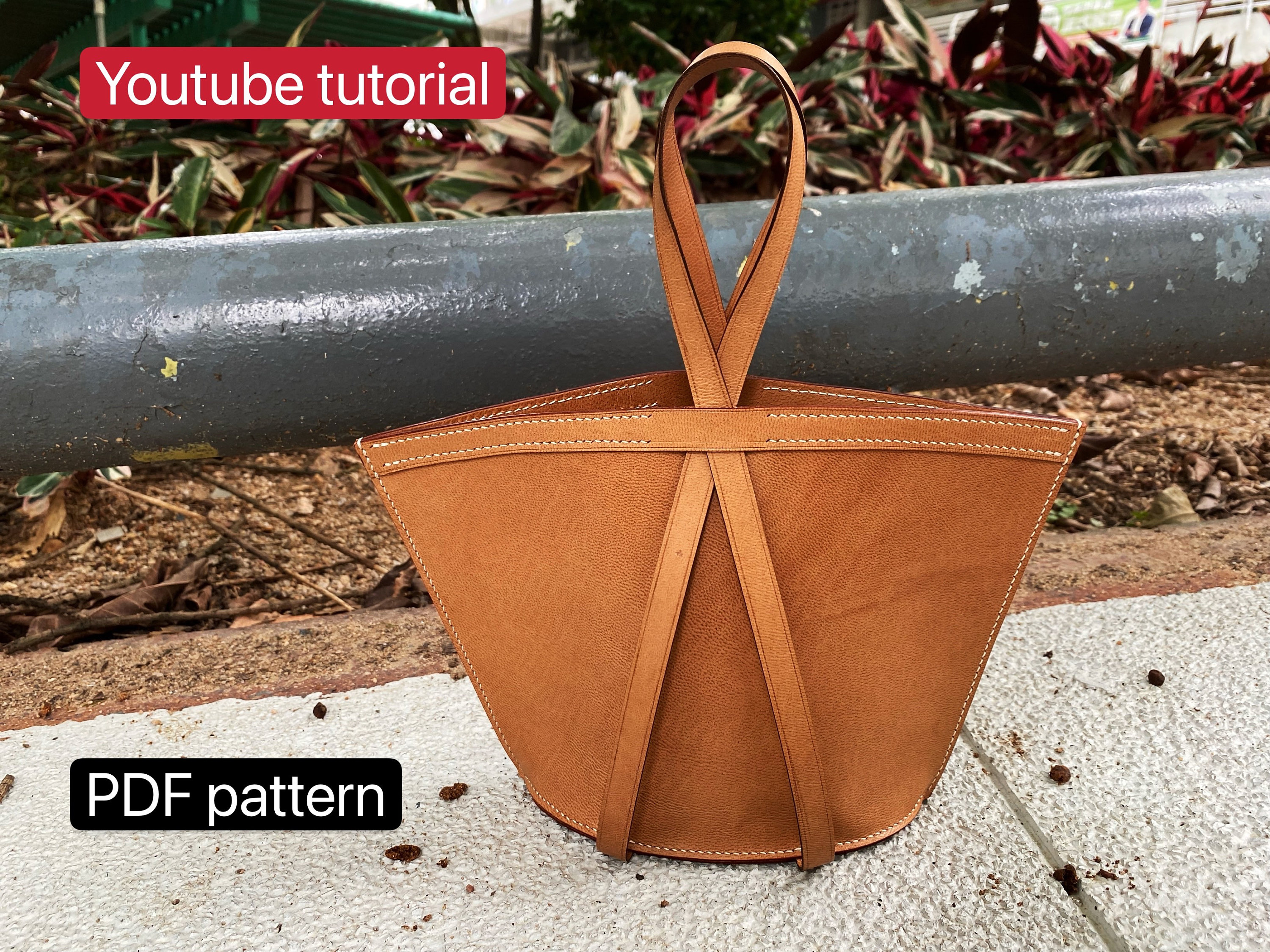 PDF Pattern Dumpling Clutch Bag V2 Leather DIY Leather - Etsy