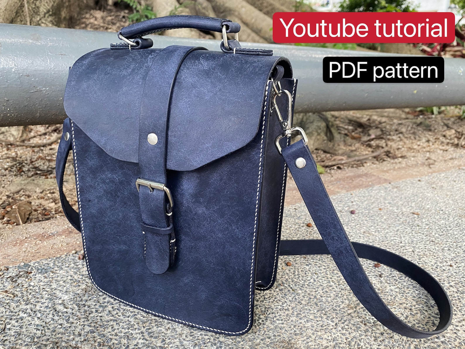 PDF Pattern Leather Cross Body Bag Leather DIY Leather - Etsy