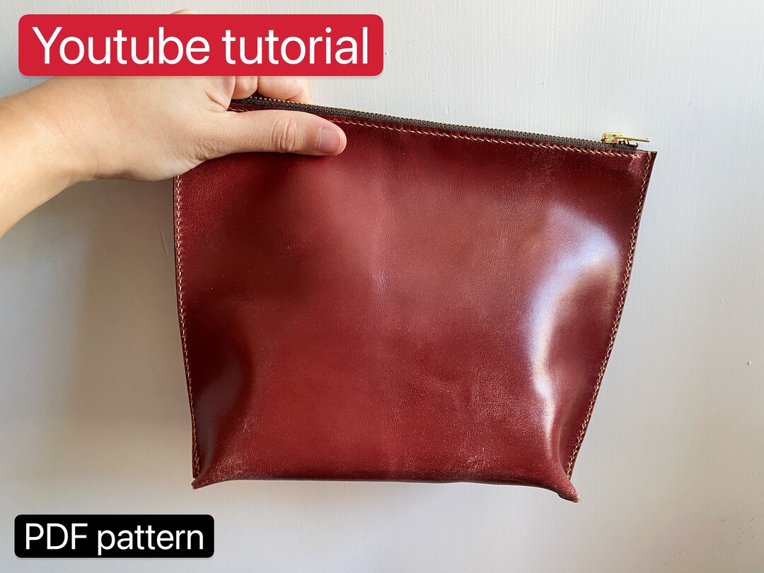 PDF Pattern Leather Pouch - Leather DIY - Leather Pattern - Youtube ...