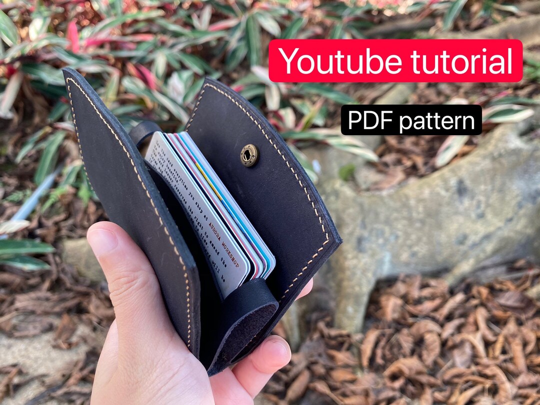 PDF Pattern Card Holder - Card Wallet - Minimalist - Leather DIY ...