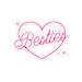 Besties Heart Sticker Best Friends Stickers Water Bottle Sticker Water ...