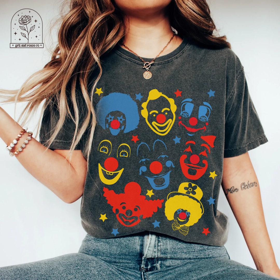 Clowncore Tshirt Clown Shirts Clown Faces Funny Clowns Shirt Circus ...