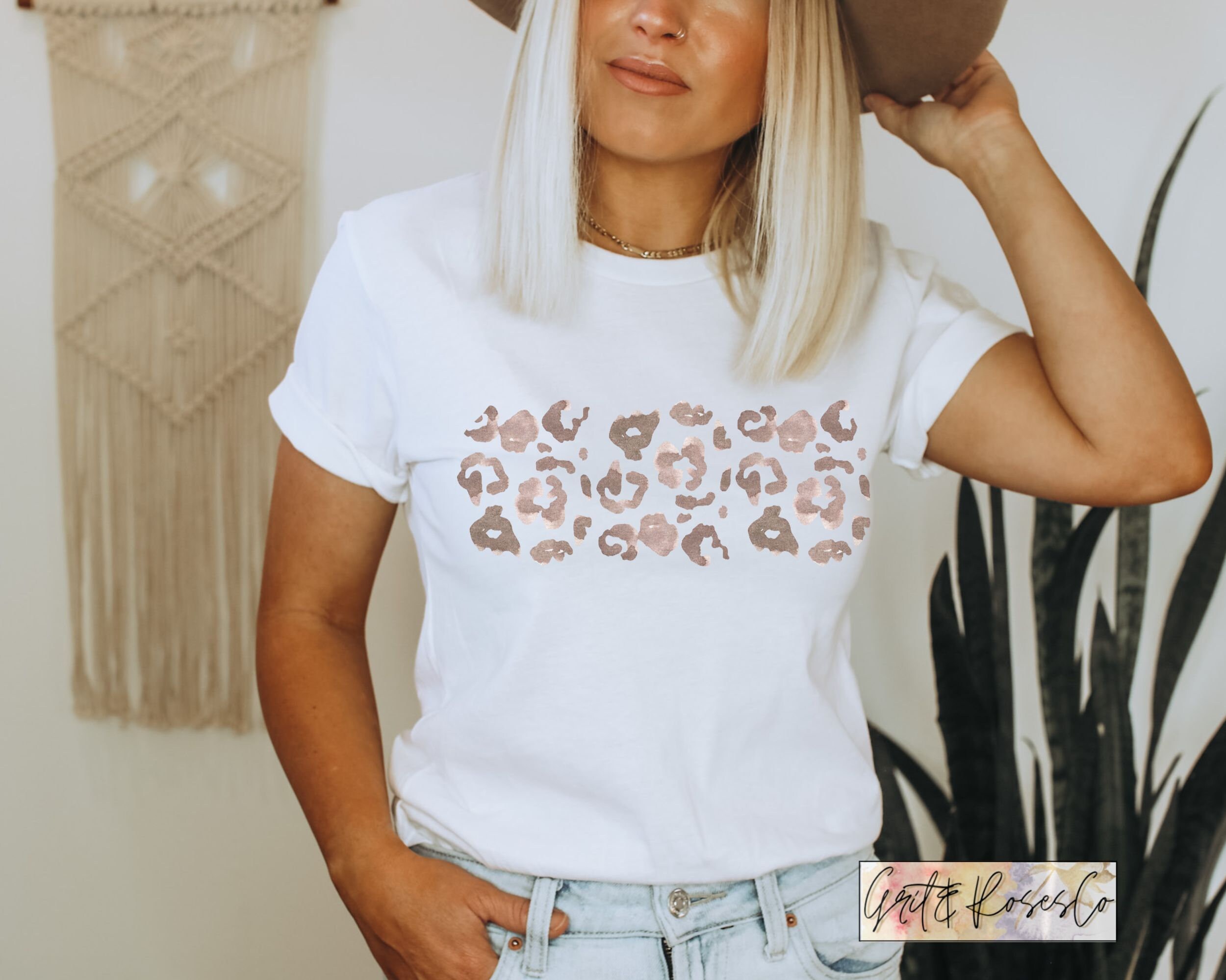 Leopard Print Shirt Womens Cheetah Print Animal Print Cute - Etsy